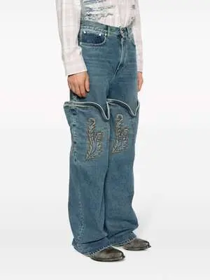 Y/project Cowboy High Cuff Jeans