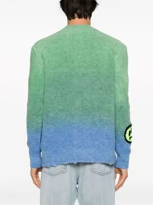 BARROW Intarsia-knit Logo Gradient-effect Jumper