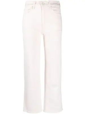 MOTHER The Rambler Straight-leg Jeans - Neutrals