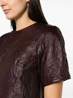 Zadig&Voltaire Riddy Leather Mini Dress - Brown