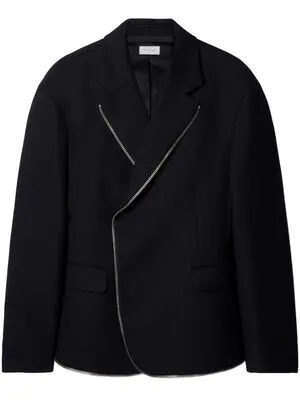 Off-White Zip-trim Virgin-wool Blazer