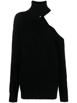 NENSI DOJAKA Virgin Wool-cashmere Blend Cut-out Jumper