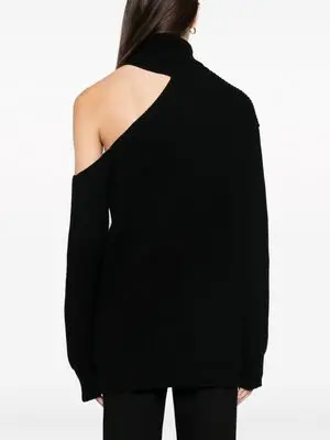 NENSI DOJAKA Virgin Wool-cashmere Blend Cut-out Jumper