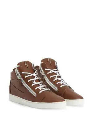 GIUSEPPE ZANOTTI Kriss Mid-top Sneakers - Brown