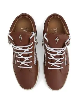 GIUSEPPE ZANOTTI Kriss Mid-top Sneakers - Brown