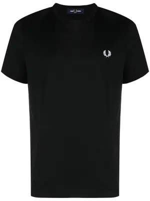 Fred Perry Ringer Short-sleeve T-shirt - Black