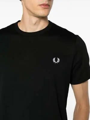 Fred Perry Ringer Short-sleeve T-shirt - Black