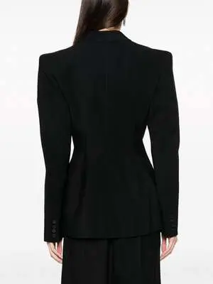 MUGLER Cut-out Structured Blazer