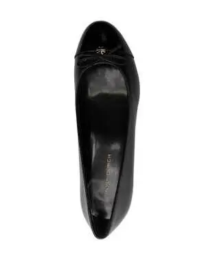 Tory Burch 45mm Cap-toe Leather Pumps - Black