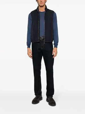 Canali Fine-knit Jumper - Blue