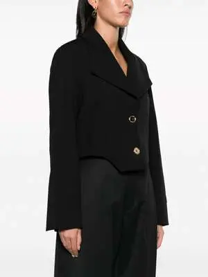Patou Cropped Virgin Wool-blend Blazer