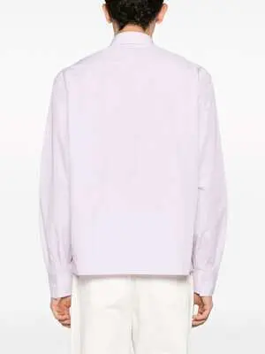 LANVIN Pinstripe-print Cotton Shirt - White