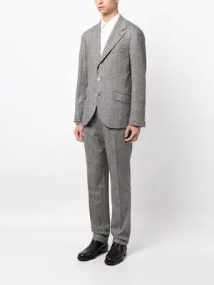 Brunello Cucinelli Wool-blend Herringbone Two-piece Suit