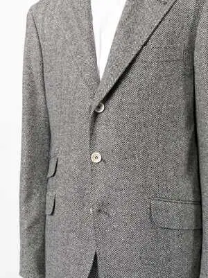Brunello Cucinelli Wool-blend Herringbone Two-piece Suit