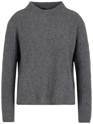 Emporio Armani Ribbed Knit Wool-blend Jumper