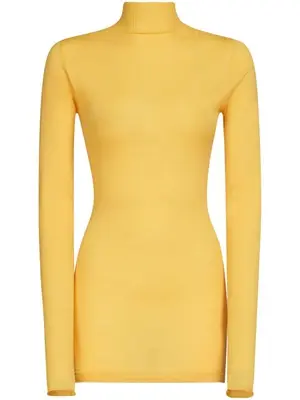 Marni High-neck Ribbed Jumper - Yellow