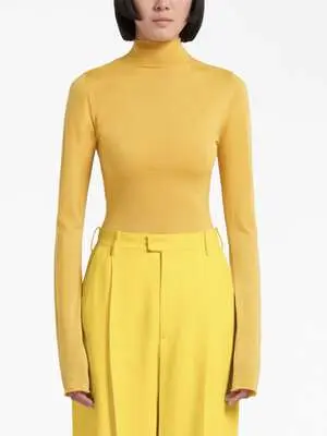 Marni High-neck Ribbed Jumper - Yellow