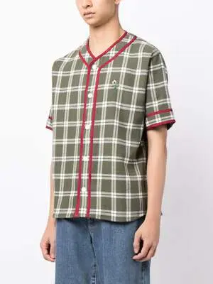 CLOT Check-pattern Striped-edge Shirt