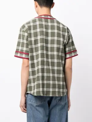 CLOT Check-pattern Striped-edge Shirt