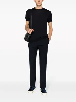 Giorgio Armani Fine-knit T-shirt - Blue