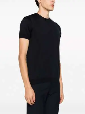 Giorgio Armani Fine-knit T-shirt - Blue