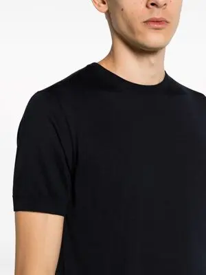 Giorgio Armani Fine-knit T-shirt - Blue