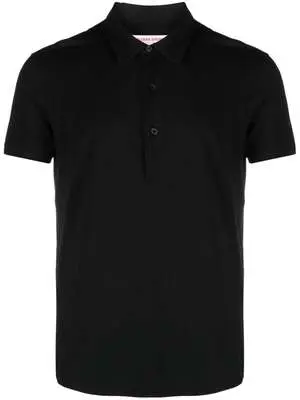 Orlebar Brown Sebastian Cotton-silk Polo Shirt Black