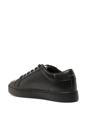 Calvin Klein Logo-embossed Leather Sneakers