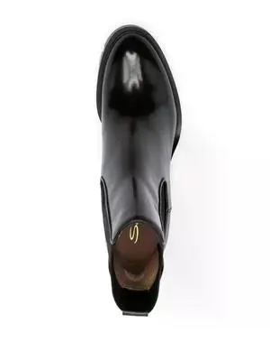 Santoni 95mm Leather Chelsea Boots