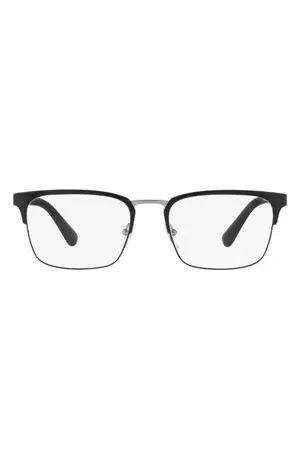Prada Heritage Square Optical Glasses - Matte Black