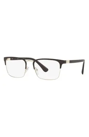 Prada Heritage Square Optical Glasses - Matte Pale Gold