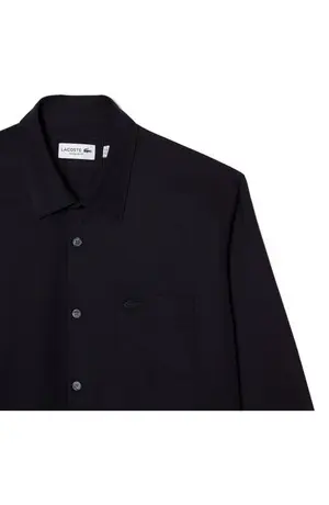 Lacoste Regular Fit Solid Poplin Button-up Shirt - Hde Abimes
