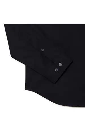 Lacoste Regular Fit Solid Poplin Button-up Shirt - Hde Abimes
