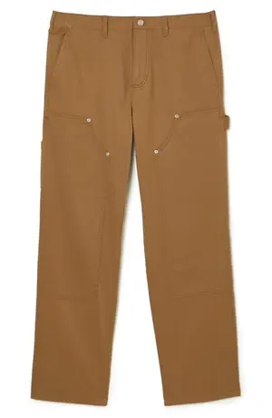 Lacoste Straight Fit Stretch Carpenter Pants - Six Cookie