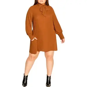 mock neck shift dresses