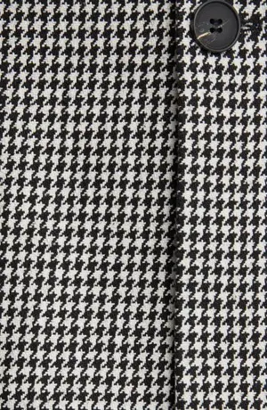 NIKKI LUND Houndstooth Double Breasted Coat