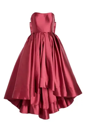 HUTCH Adaleigh Strapless High-low Gown