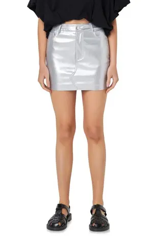 Grey Lab Printed Skirts