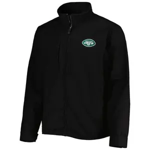 DUNBROOKE New York Jets Tri-blend Full-zip Jacket