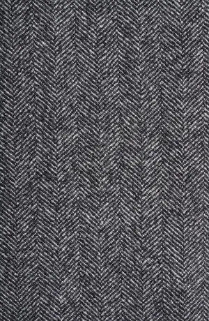 NORWEGIAN WOOL Waterproof Herringbone Wool-blend Car Coat - Grey
