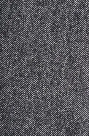 NORWEGIAN WOOL Waterproof Herringbone Wool-blend Car Coat - Grey