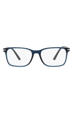 Prada 56mm Rectangular Eyeglasses - Crystal