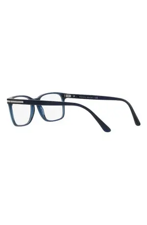 Prada 56mm Rectangular Eyeglasses - Crystal