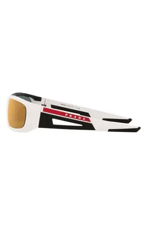 Prada 59mm Gradient Irregular Sunglasses