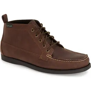 Eastland Seneca Moc Toe Boots Bomber Brown Leather