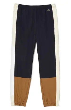 Lacoste Regular Fit Colorblock Athletic Pants - Rhi Abimes/cookie-laponie