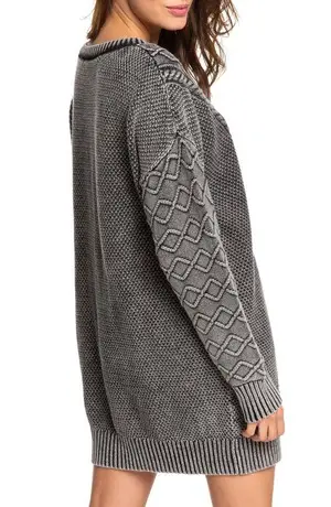 Roxy Snow Day" Cable-knit Sweater Dress