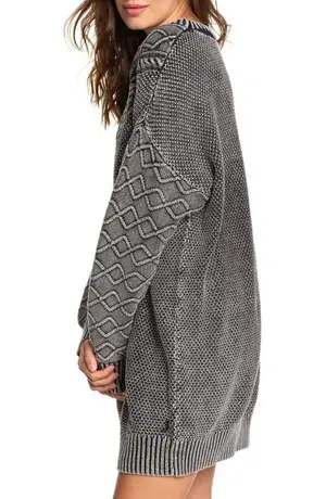 Roxy Snow Day" Cable-knit Sweater Dress