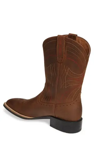 Ariat Leather Cowboy Boot - Distressed Brown