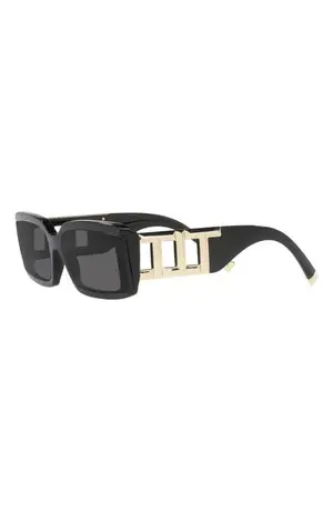 Tiffany & Co. 62mm Oversized Rectangle Sunglasses - Black